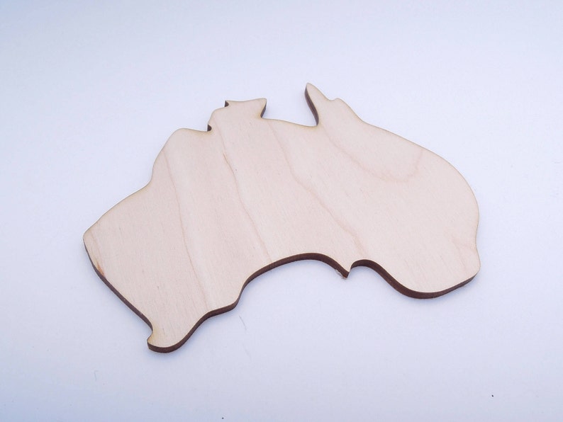 Wooden Australia Shape for Crafts Laser Cut Australia - Etsy