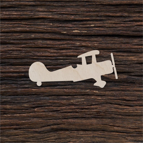 Wooden Vintage Airplane Shape for Crafts and Decoration - Etsy