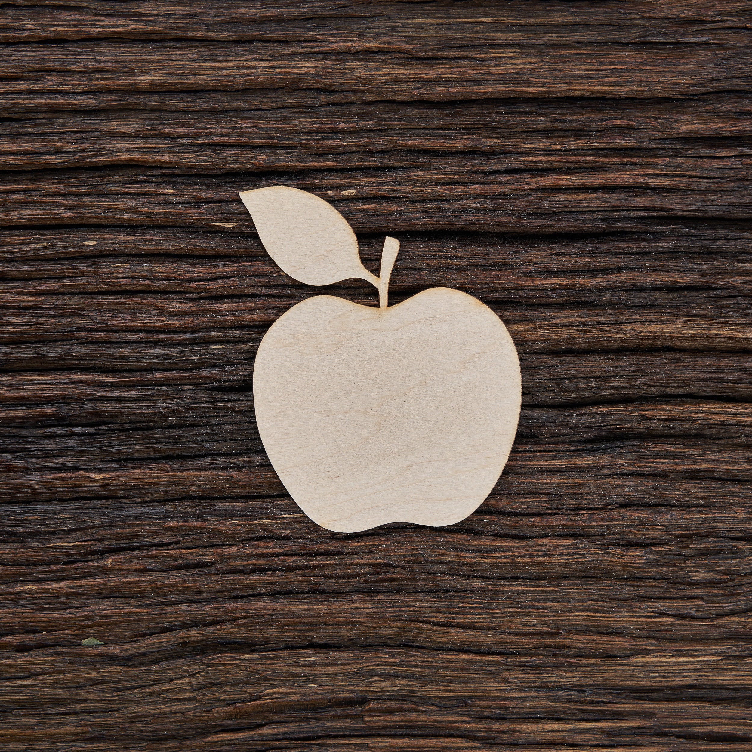 Wooden Apple Shape For Crafts And Decoration Laser Cut | Etsy