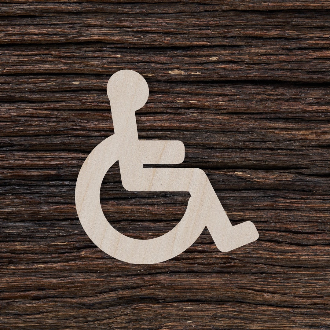 Wooden Handicap Symbol for Crafts and Decorations - Handicap Symbol ...