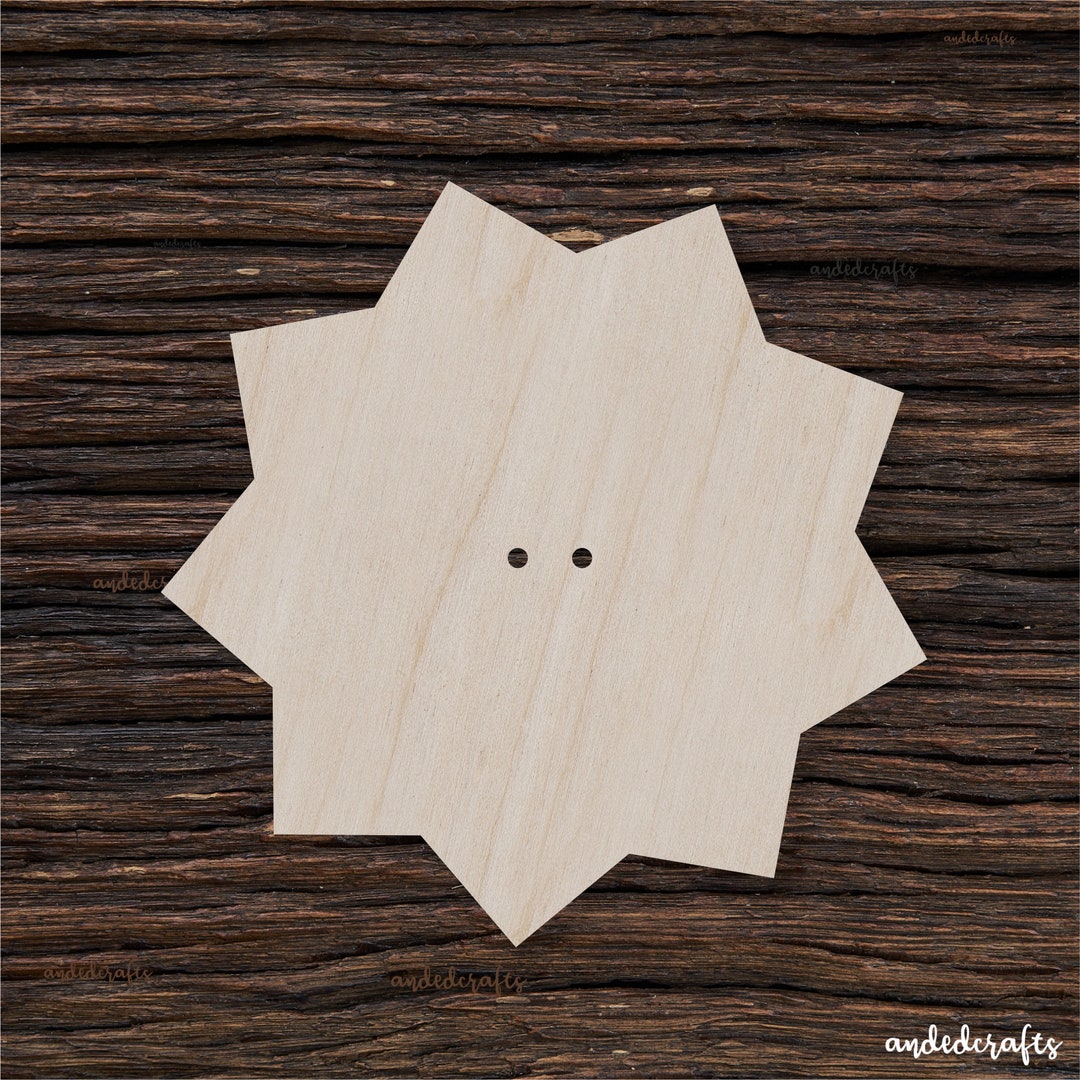 Wooden Hekate's Wheel for Crafts and Decorations SOH Strophalos ...