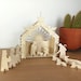 Simple Wooden Nativity Set Shape for Crafts and Decoration - Laser Cut ...