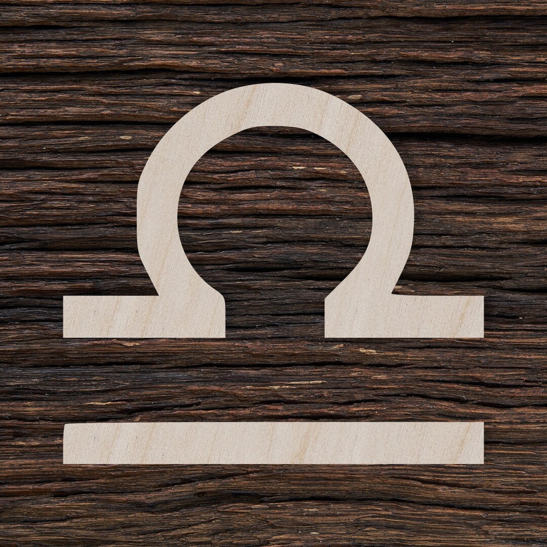 Wooden Libra Sign for Crafts and Decorations - Libra Pendant - Libra ...