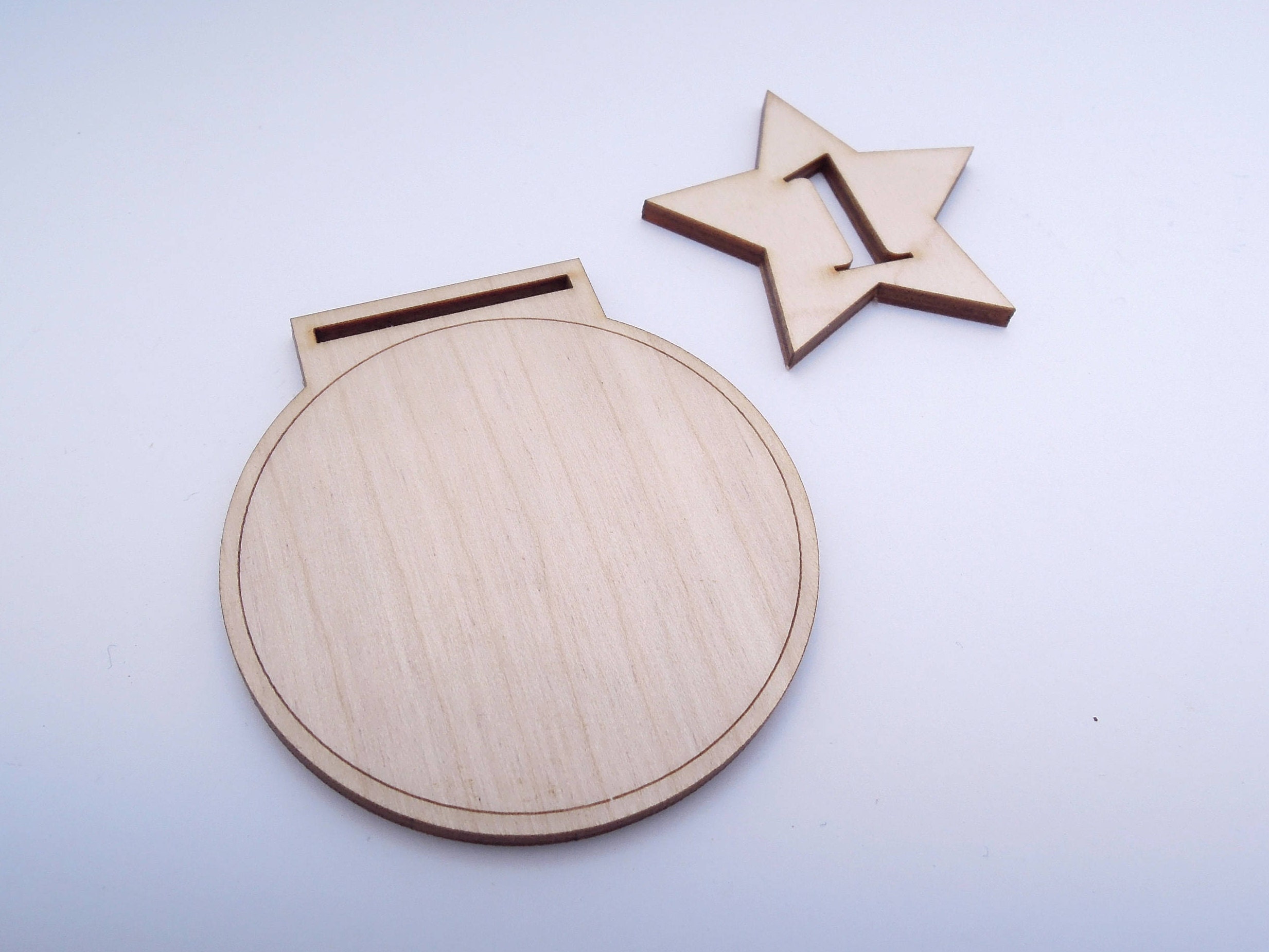 Wooden Medal Shape for Crafts Laser Cut Wooden Medal | Etsy