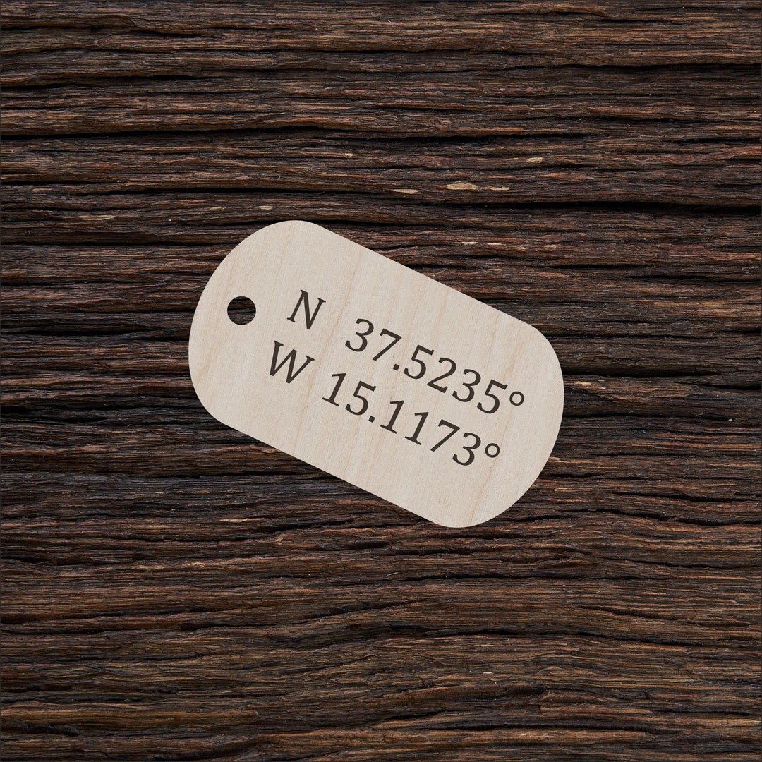 Wooden Engraved Dog Tags Shape for Crafts and Decoration - Laser Cut ...
