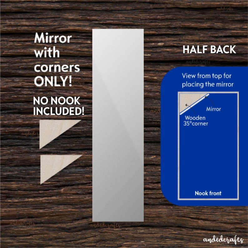 Wooden Book Nook With Secret Drawer for Light Shape for Crafts and ...