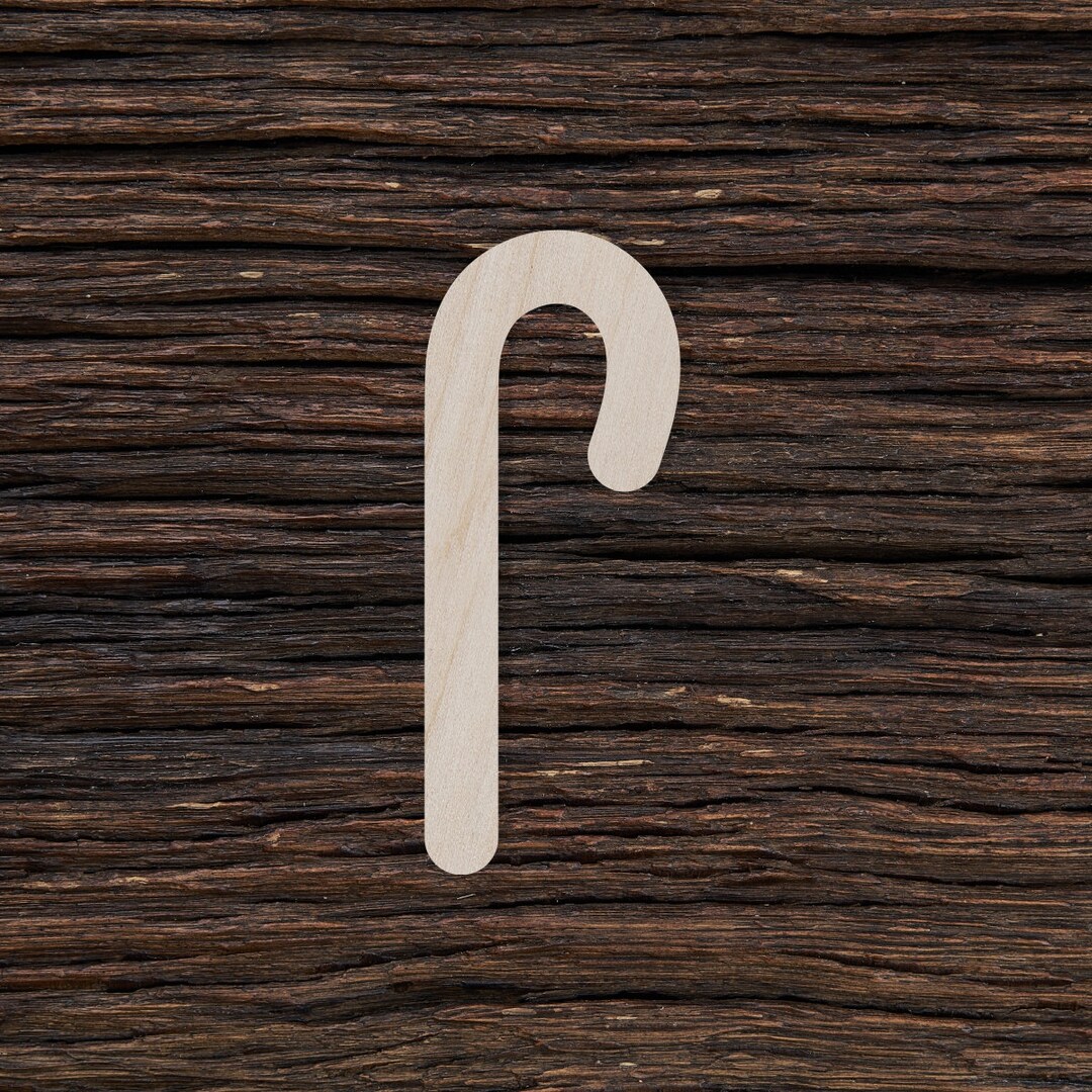 Wooden Candy Cane for Crafts and Decorations - Candy Cane Shape - Candy ...