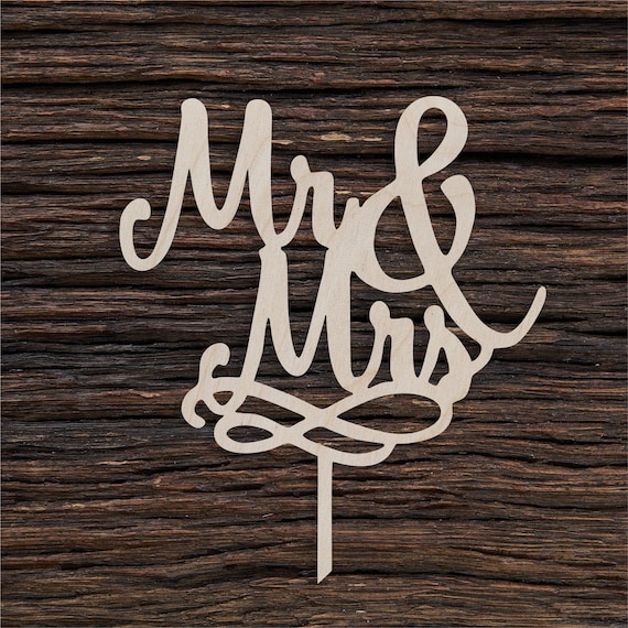 Wooden Mr and Mrs Shape for Crafts and Decoration Laser Cut | Etsy