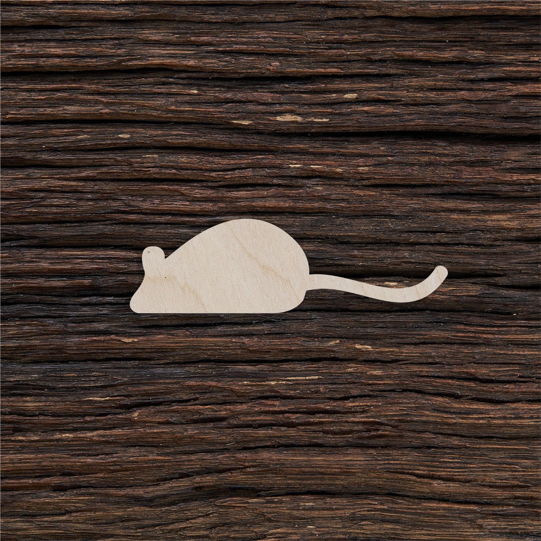 Wooden Mouse Shape for Crafts and Decoration - Laser Cut - Mouse ...