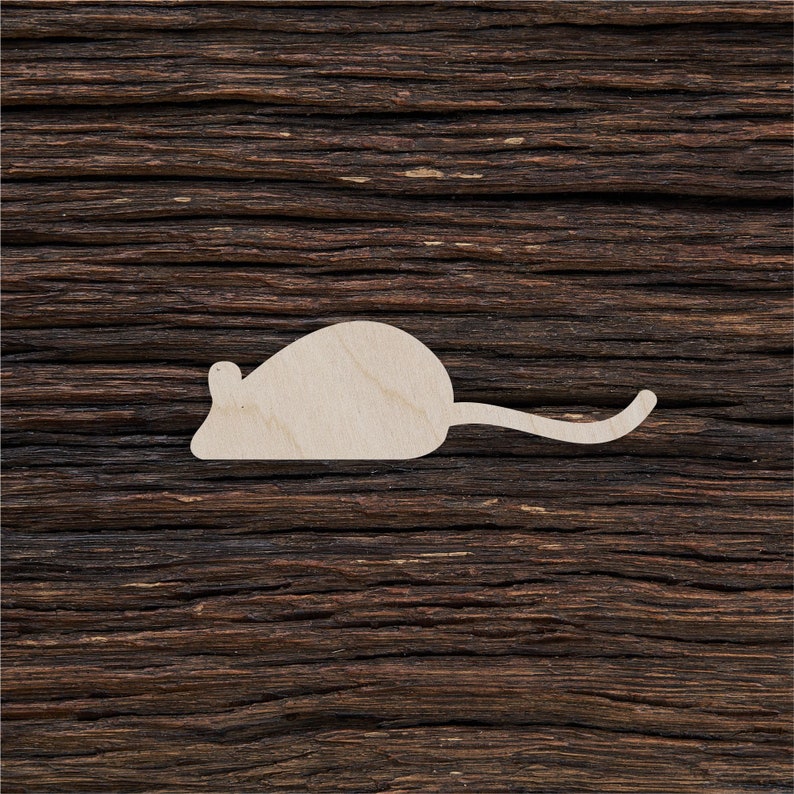 Wooden Mouse Shape for Crafts and Decoration - Laser Cut - Mouse ...