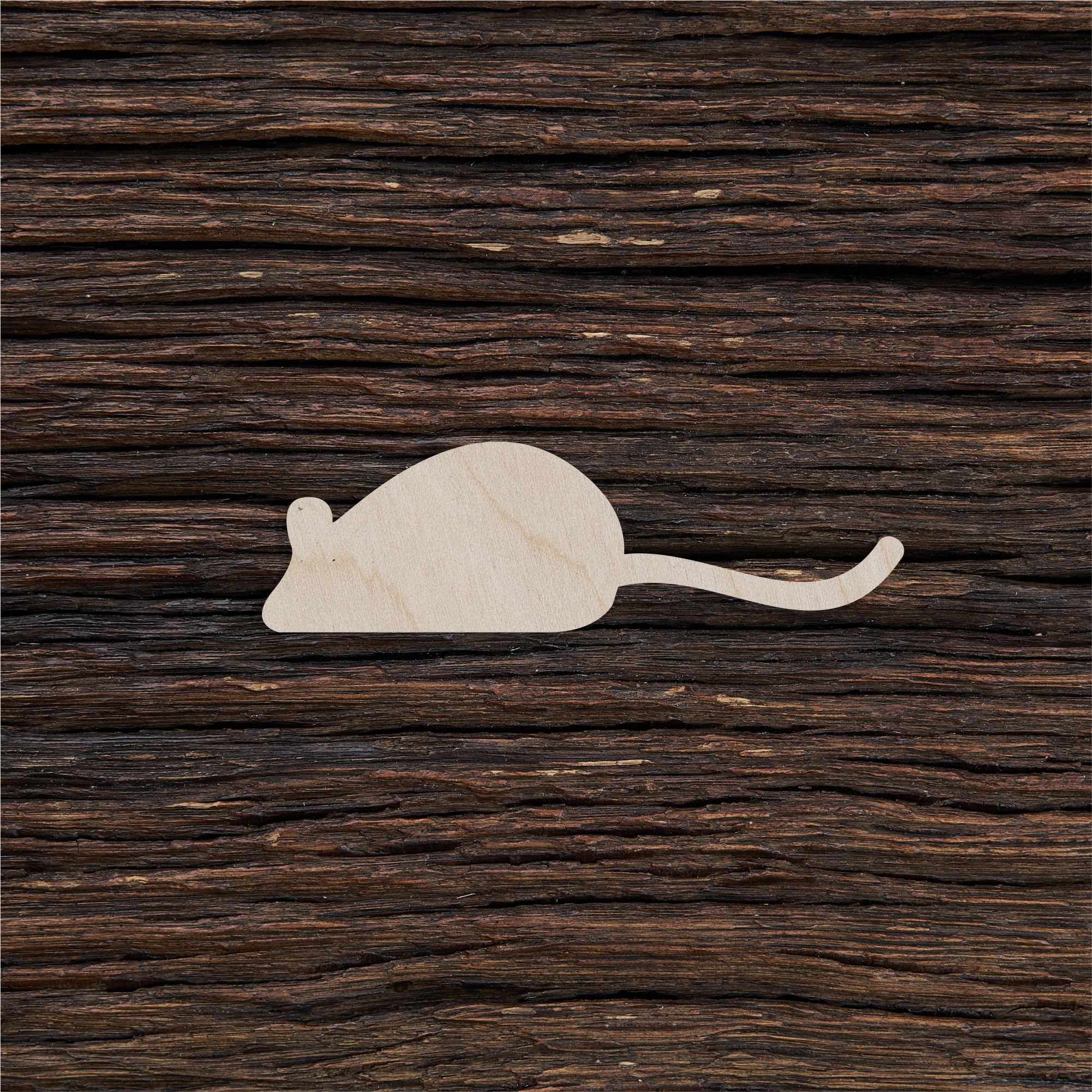 Wooden Mouse Shape for Crafts and Decoration - Laser Cut - Mouse ...