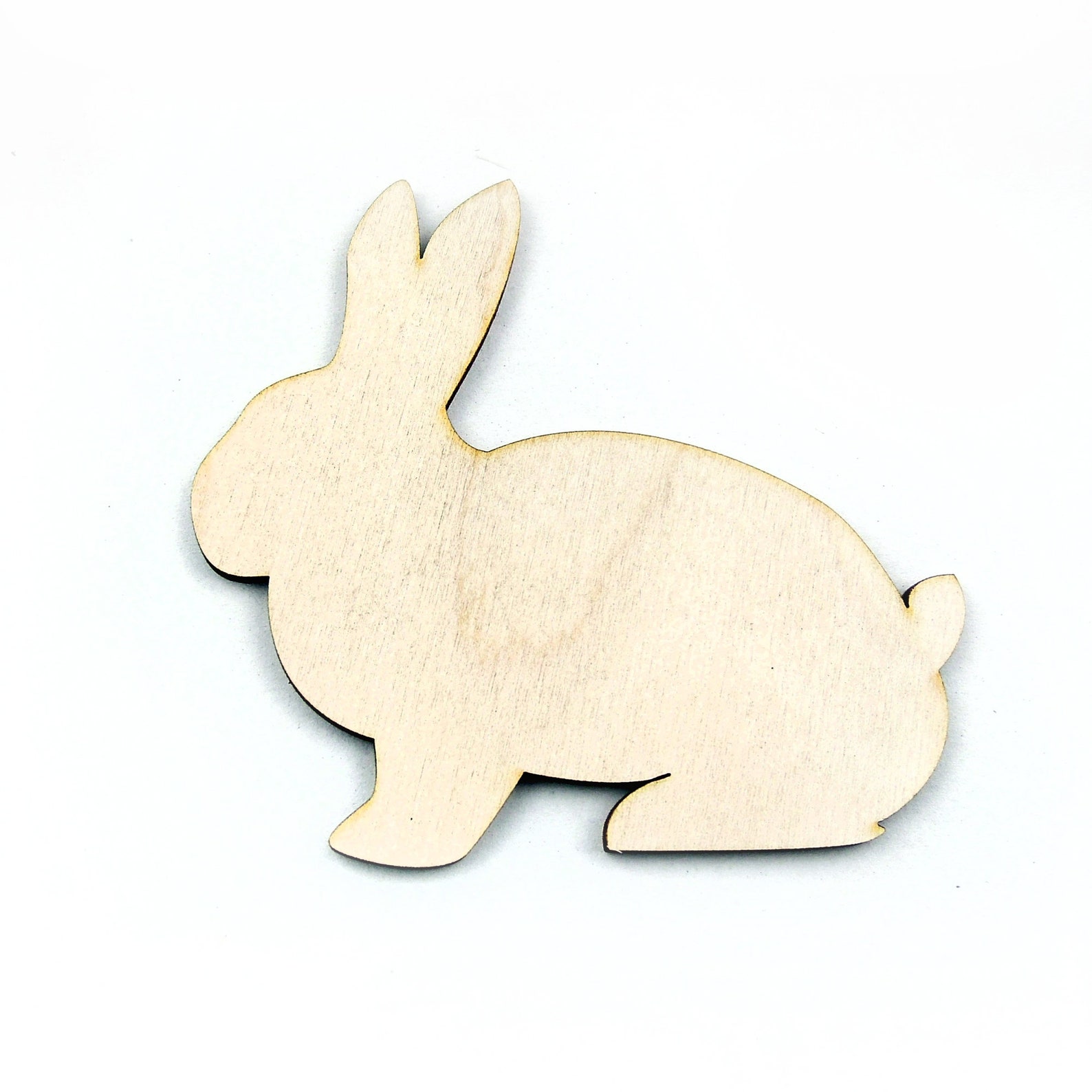 Wooden Rabbit Shape for Crafts and Decoration - Laser Cut - Rabbit ...