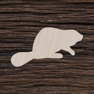 Wooden Beaver for Crafts and Decorations - Beaver Cut Out - Beaver ...