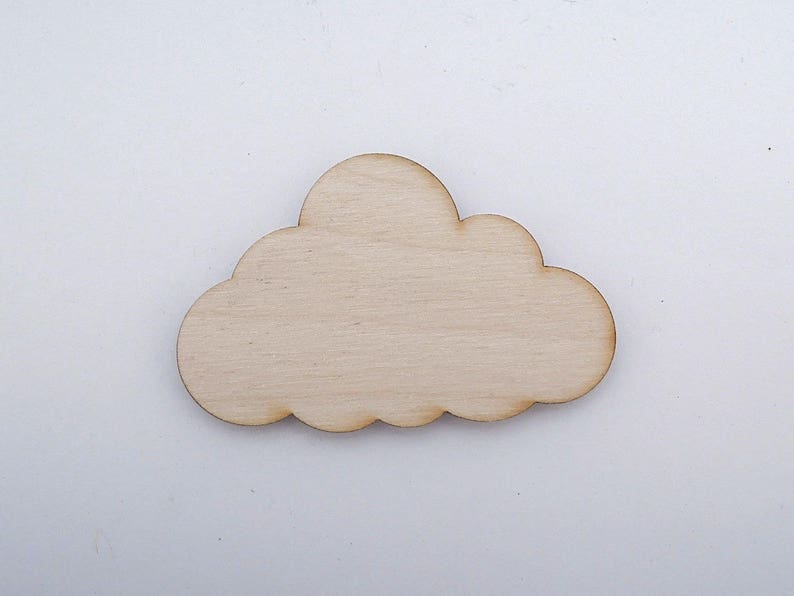 Wooden Cloud for Crafts Laser Cut Cloud Shape Blank | Etsy