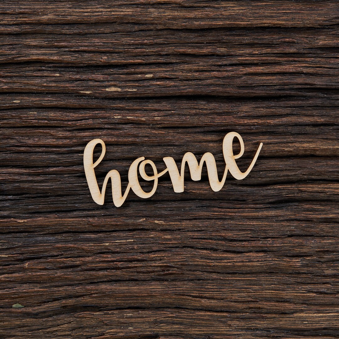 Wooden Home Sign Shape for Crafts and Decoration - Laser Cut - Home ...