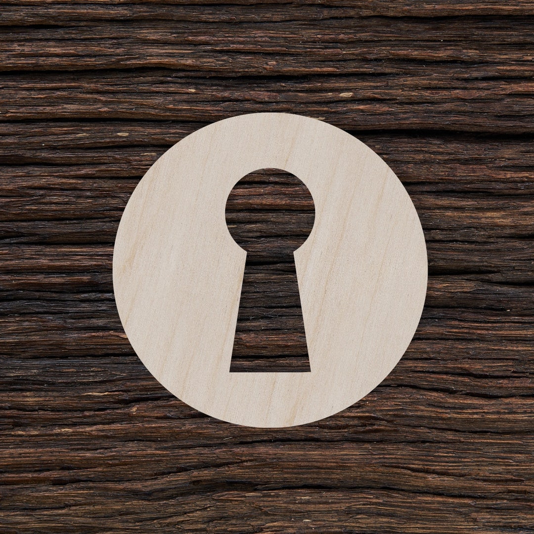 Wooden Key Hole for Crafts and Decorations - Key Hole Earrings - Key ...