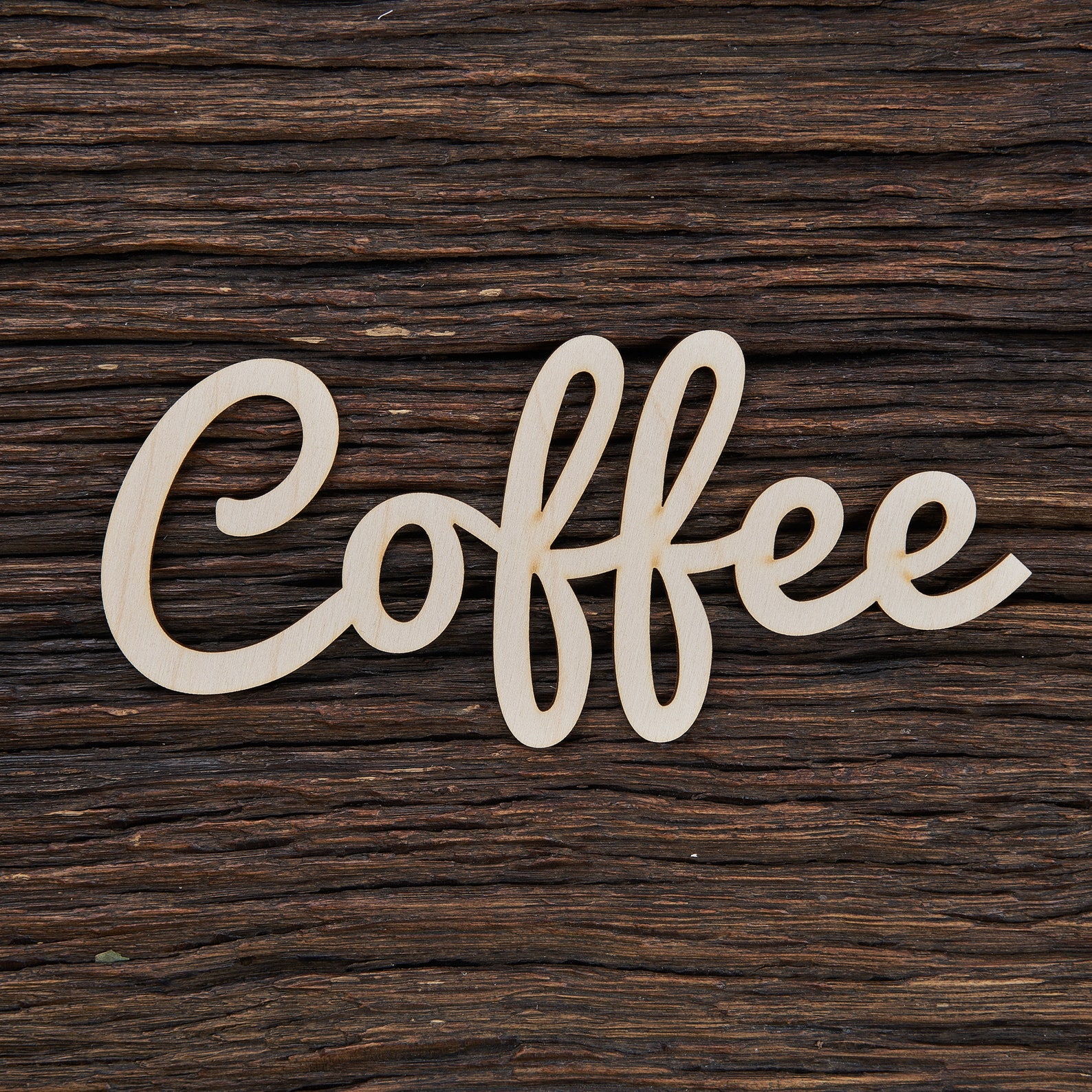 Wooden Coffee Sign for Crafts & for Decoration - Laser Cut - Coffee ...