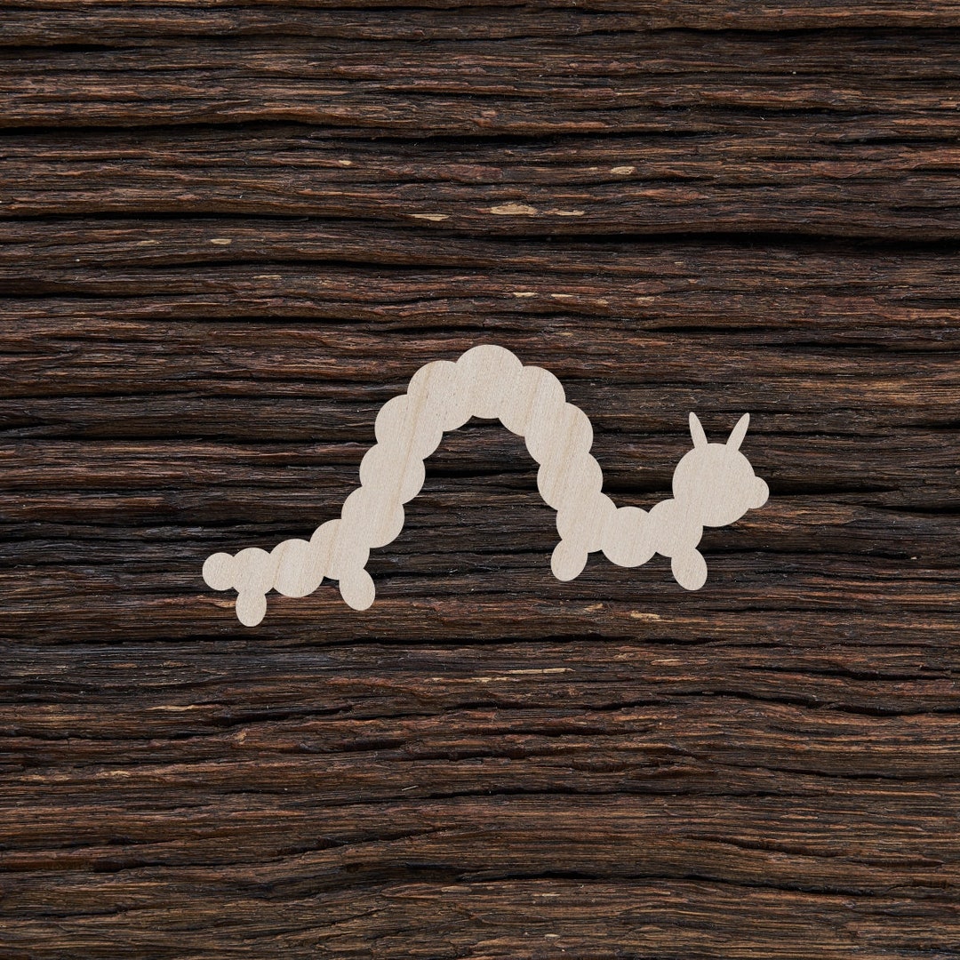 Wooden Caterpillar for Crafts and Decorations - Caterpillar Pendant ...