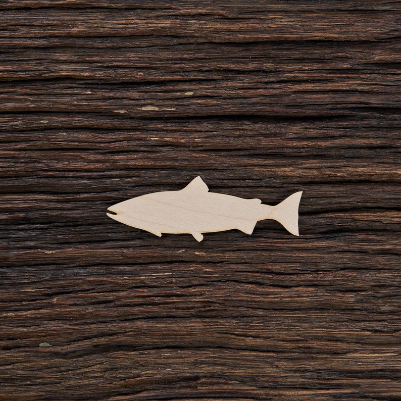 Wooden Salmon Shape for Crafts and Decoration Laser Cut - Etsy
