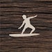 Wooden Surfer Shape for Crafts and Decoration Laser Cut Gift for Surfer ...