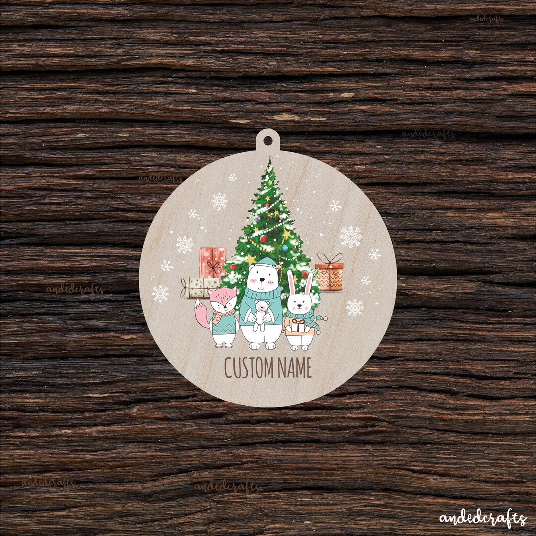 Wooden Custom Bauble for Crafts and Decoration - Engraved With Your ...