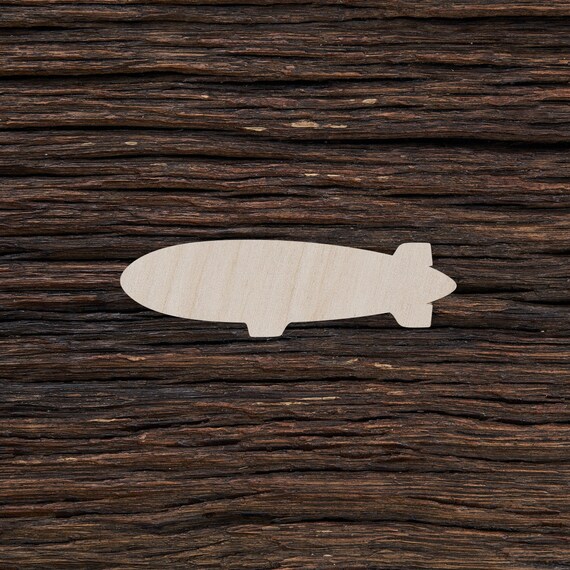 Wooden Blimp for Crafts and Decorations Blimp Shape Blimp - Etsy