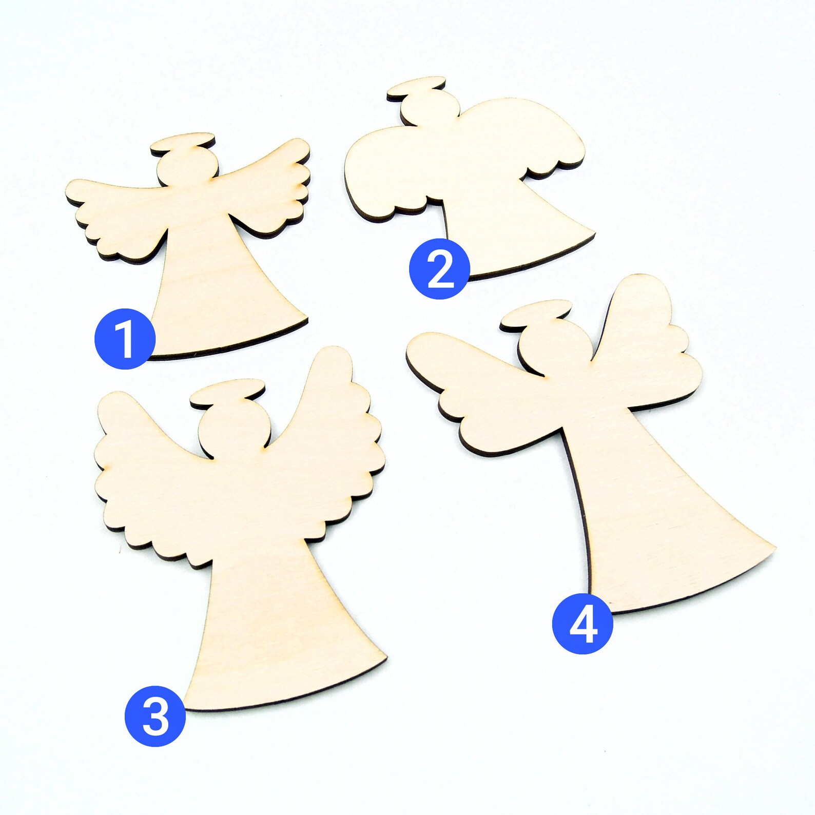 Wooden Angel Shape Shape for Crafts and Decoration Laser Cut - Etsy