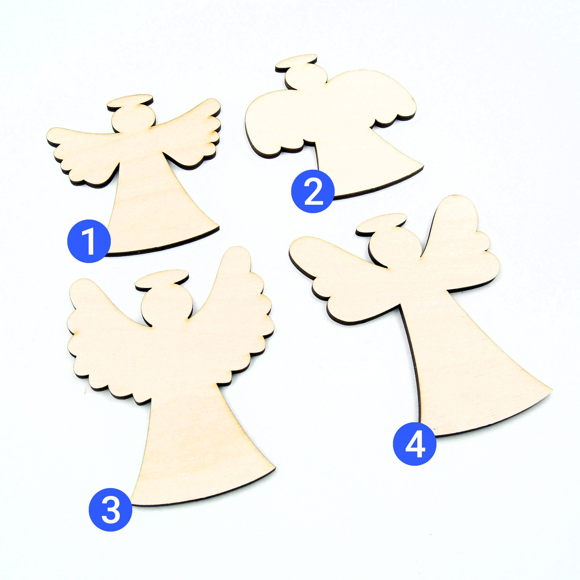 Wooden Angel Shape Shape for Crafts and Decoration - Laser Cut - Angel ...