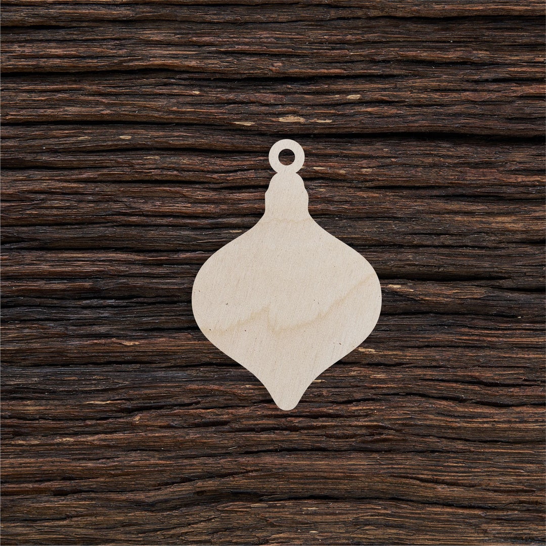 Wooden Christmas Tree Bauble Shape for Crafts and Decoration - Laser ...