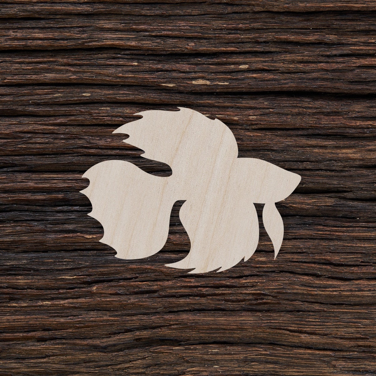 Wooden Betta Fish for Crafts and Decorations - Betta Fish Earrings ...