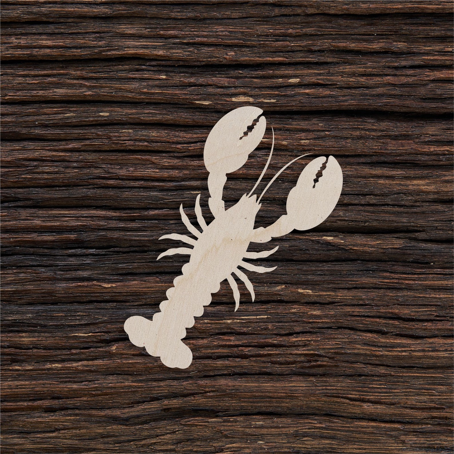 Wooden Crayfish Shape for Crafts and Decoration - Laser Cut - Wooden ...