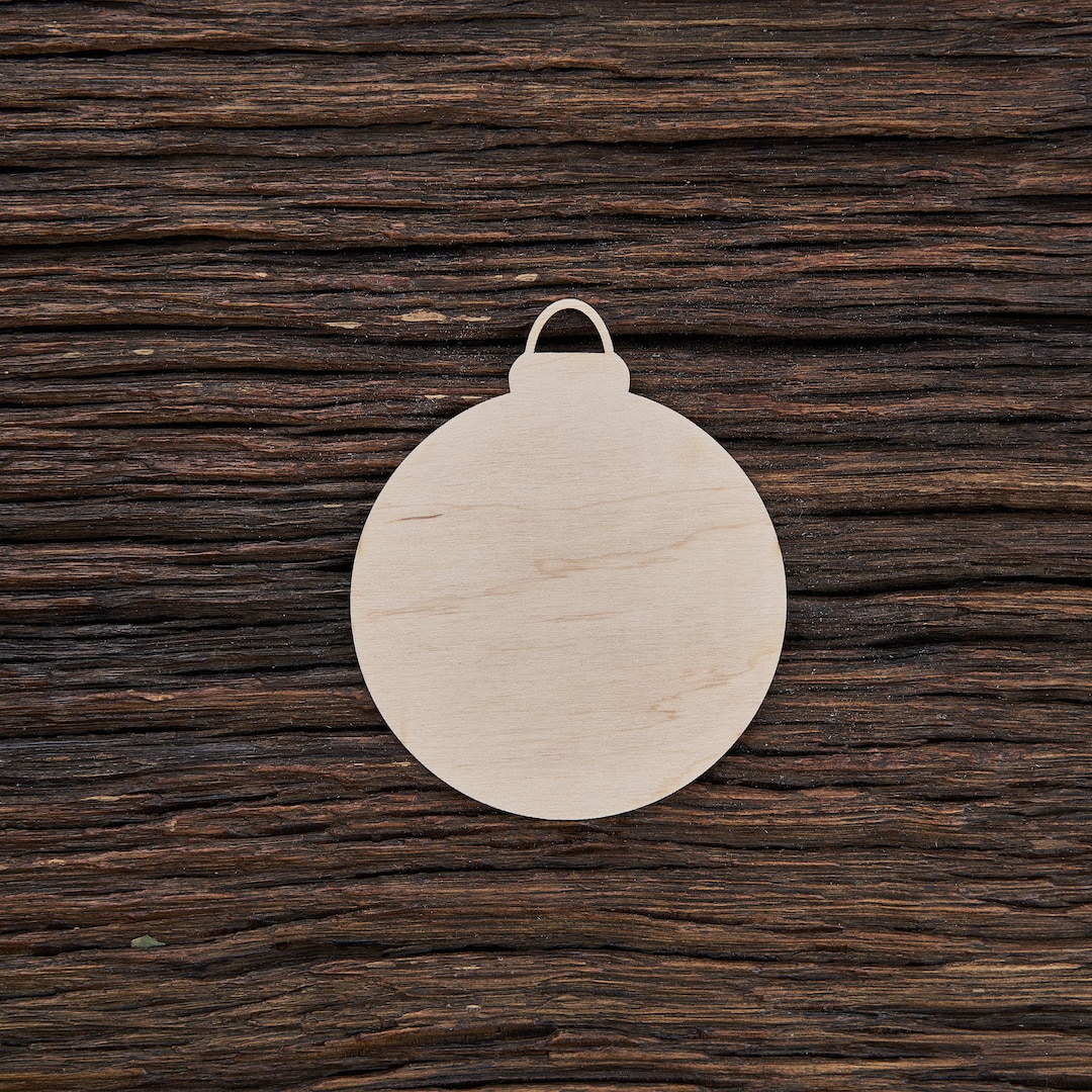 Wooden Christmas Tree Bauble Shape for Crafts and Decoration - Laser ...