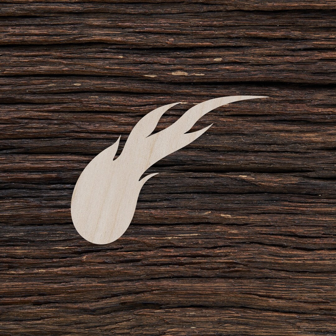 Wooden Comet for Crafts and Decorations - Comet Cut Out - Comet Shape ...