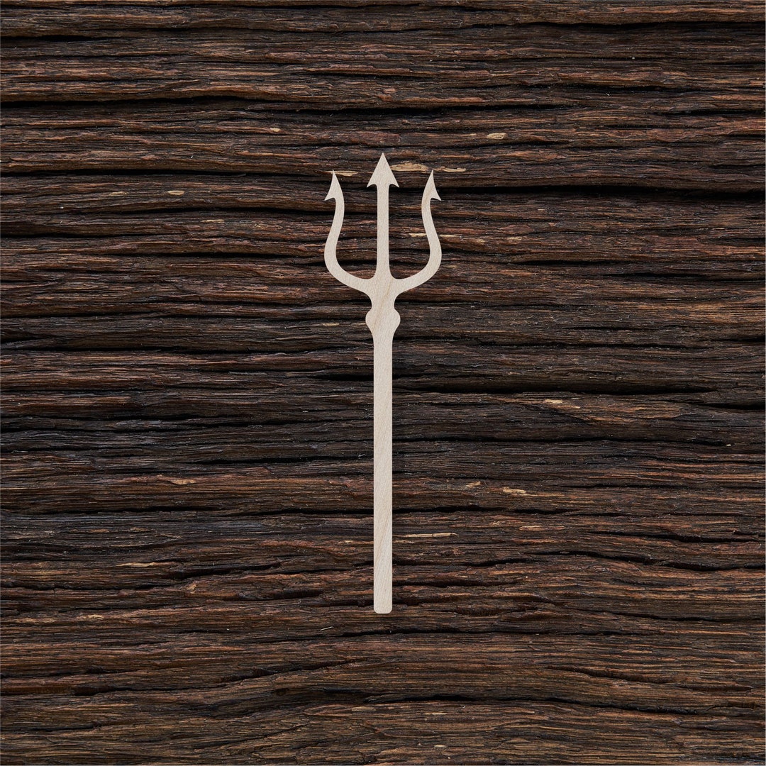 Wooden Trident for Crafts and Decorations - Trident Charm - Aquaman ...