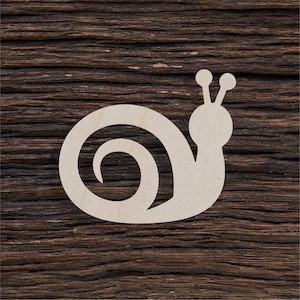 Wooden Snail Shape for Crafts and Decoration - Laser Cut - Snails ...