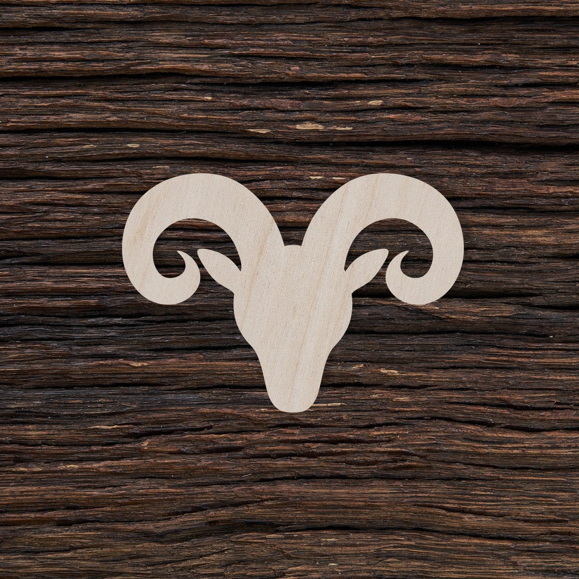 Wooden Ram Head for Crafts and Decorations Ram Head Pendant - Etsy