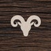 Wooden Ram Head for Crafts and Decorations - Ram Head Pendant - Ram ...