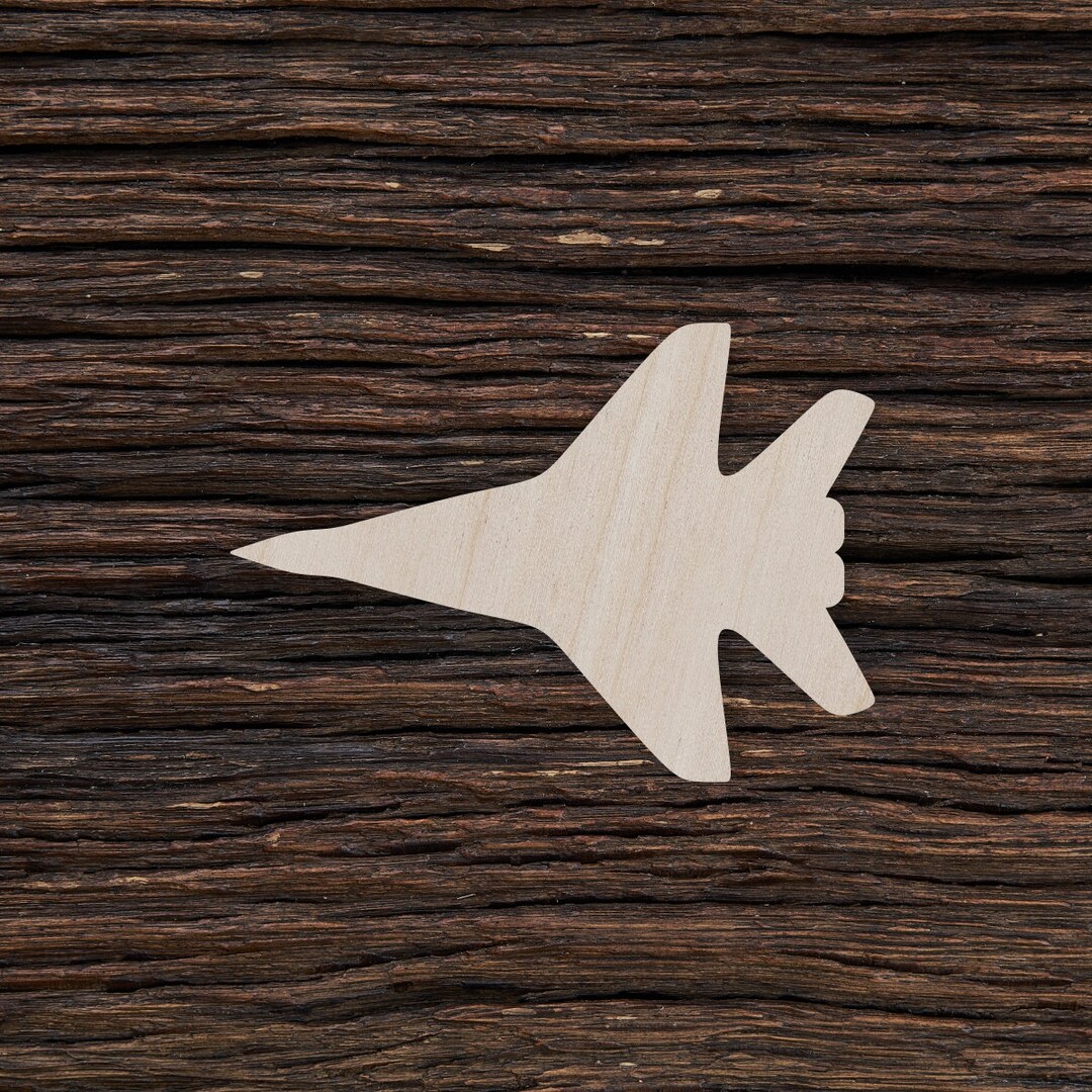 Wooden Jet for Crafts and Decorations - Jet Magnet - Jet Cut Out - Jet ...