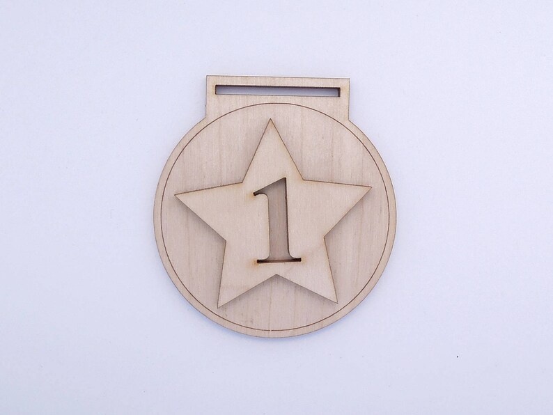 Wooden Medal Shape for Crafts Laser Cut Wooden Medal | Etsy