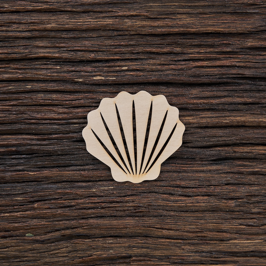 Wooden Shell Shape for Crafts and Decoration - Laser Cut - Clam Shell ...