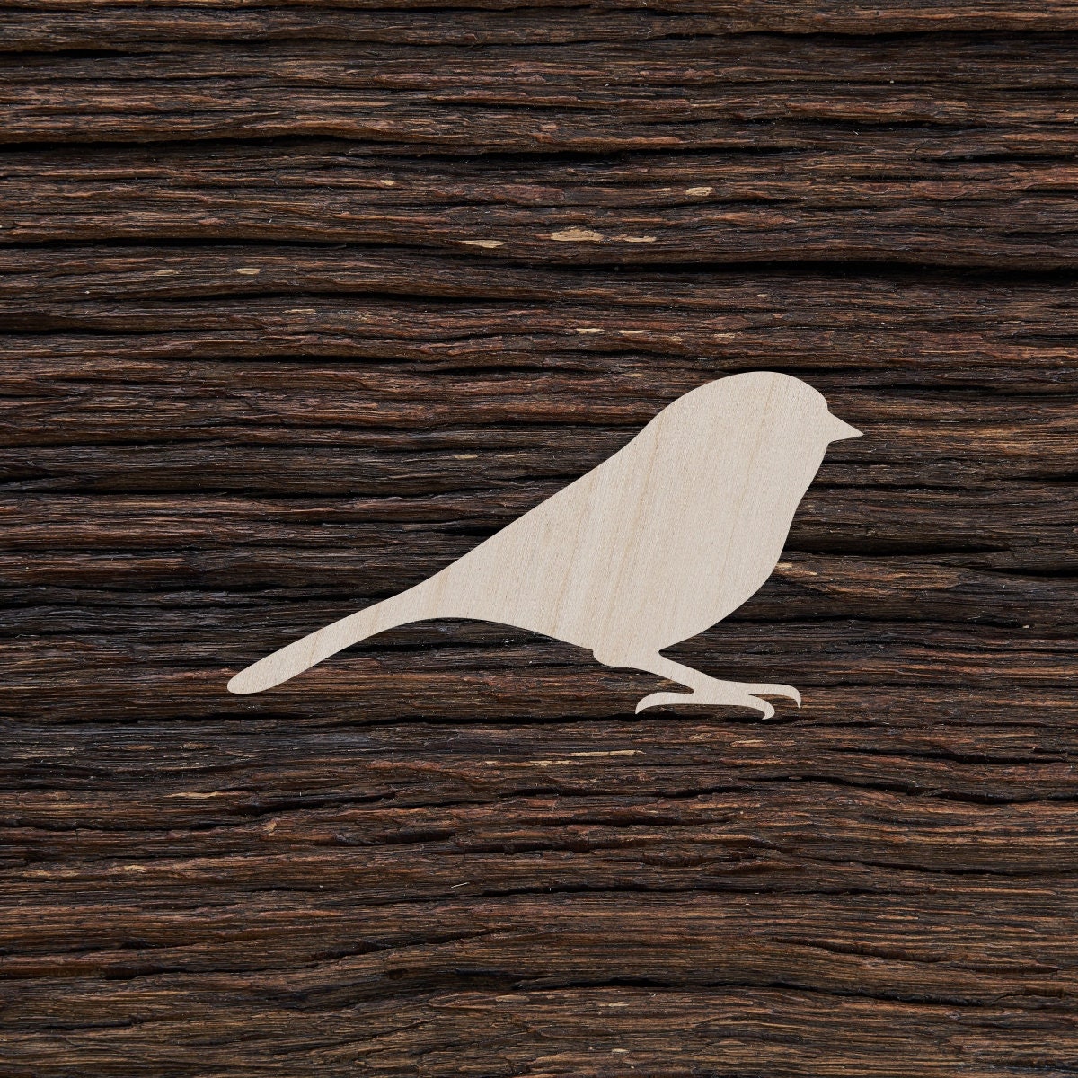 Wooden Chickadee for Crafts and Decorations Chickadee Cut | Etsy