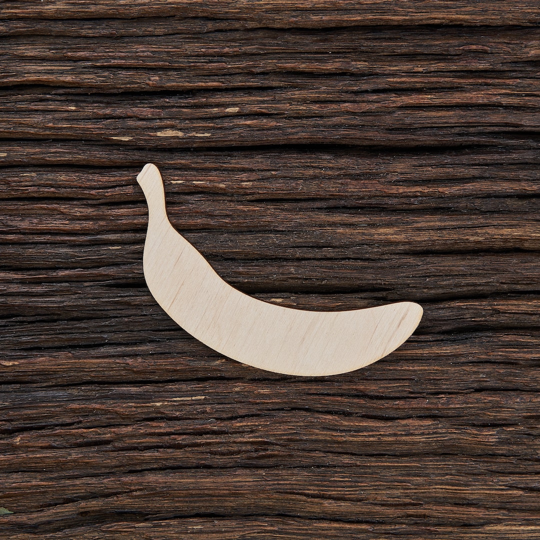 Wooden Banana Shape for Crafts and Decoration - Laser Cut - Bananas ...