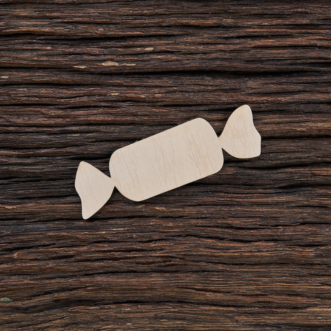Wooden Candy Shape Shape for Crafts and Decoration - Laser Cut - Candy ...
