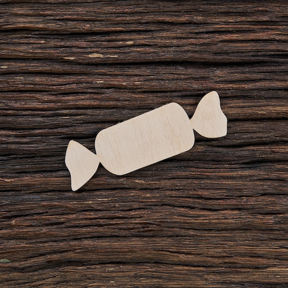 Wooden Candy Shape Shape for Crafts and Decoration Laser Cut - Etsy