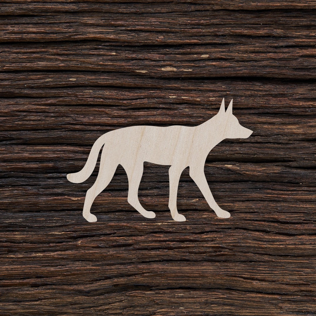 Wooden Dingo for Crafts and Decorations - Dingo Earrings - Dingo ...