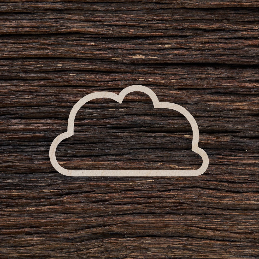 Wooden Cloud Cut Out Shape for Crafts and Decoration - Laser Cut ...