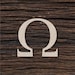 Wooden Omega Shape for Crafts and Decoration - Laser Cut - Omega Letter ...