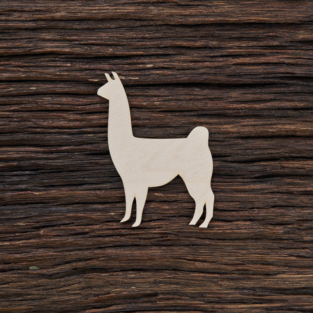 Wooden Unfinished Llama Shape for Crafts and Decoration - Laser Cut ...