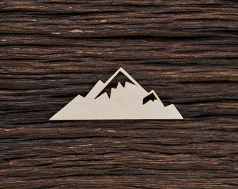 Wooden Mountains Shape for Crafts and Decoration Laser Cut | Etsy