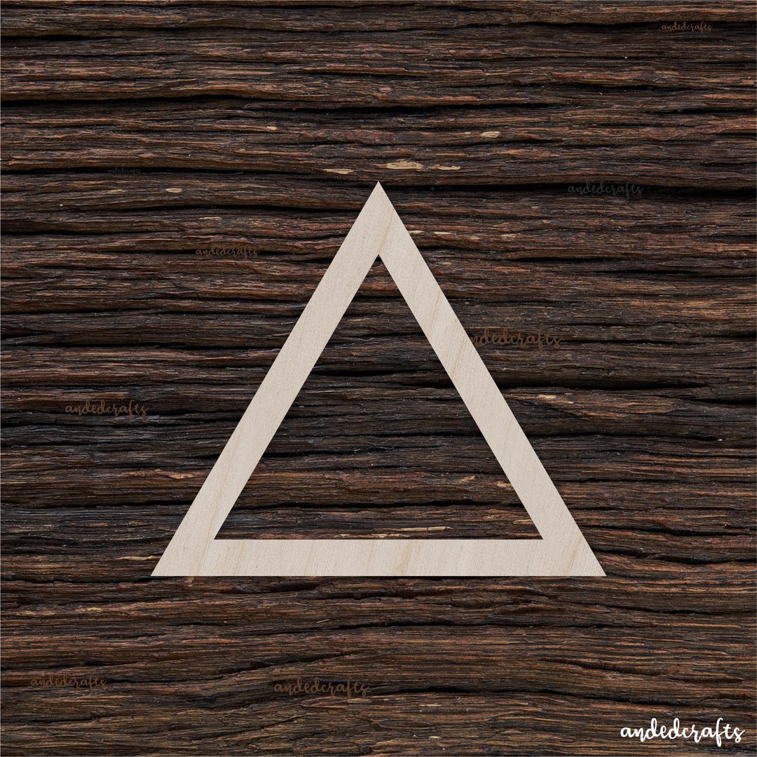 Wooden Triangle Frame for Crafts and Decorations - Wooden Blanks ...